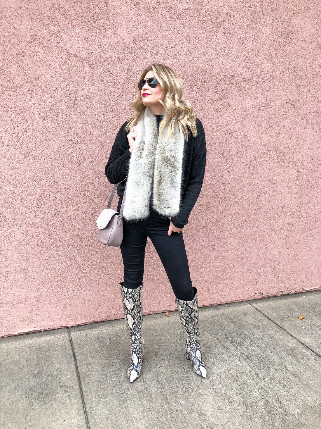 Snakeskin Boots for Winter - Good Day Gracie